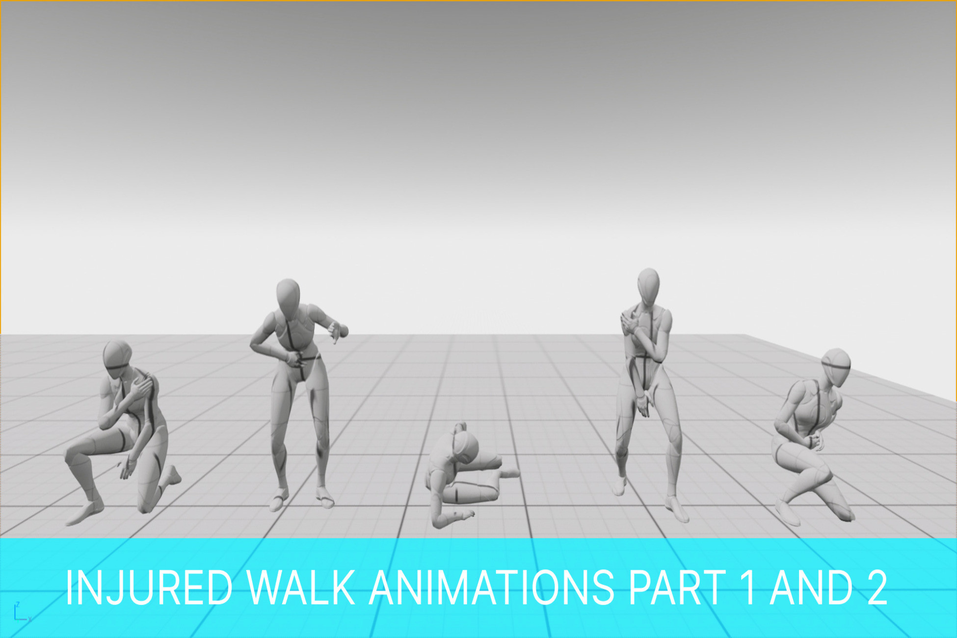 Injured Walk Animations Part 1 And 2 | 3D Animations | Unity Asset Store