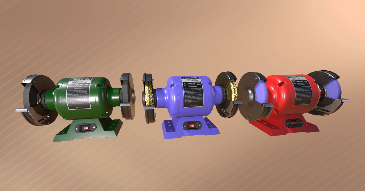 Bench Grinder Set | 3D Tools | Unity Asset Store