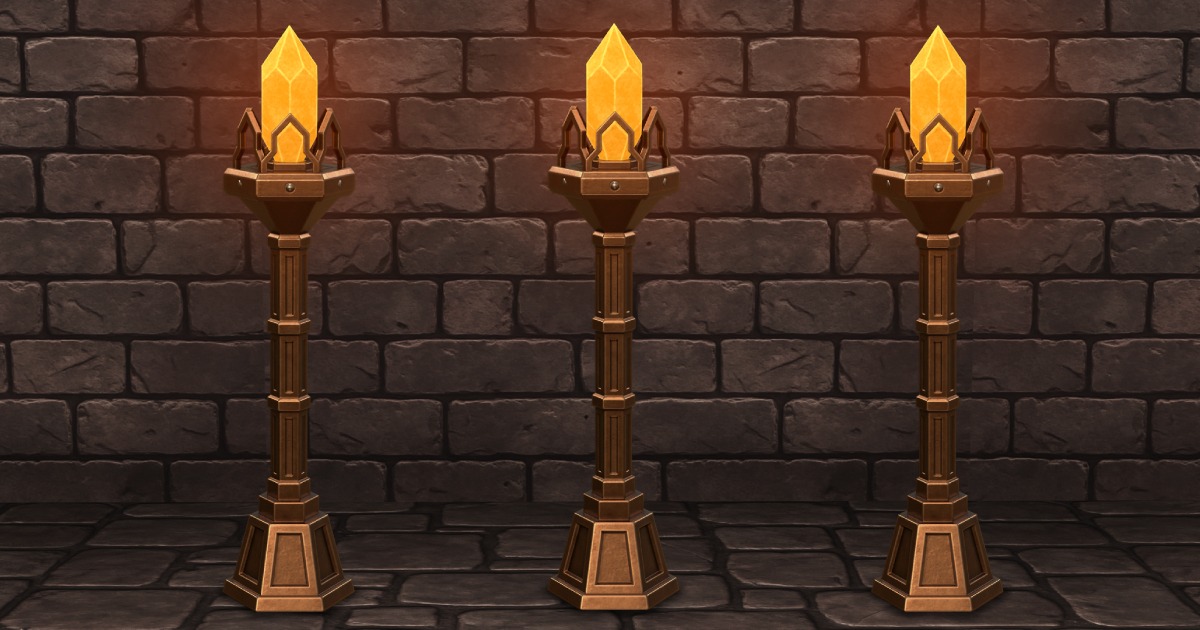 Medieval Torch_Stand_2 | 3D Interior | Unity Asset Store