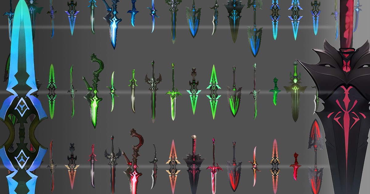 2D_Weapon_ElementalSwords_Knives | 2D | Unity Asset Store