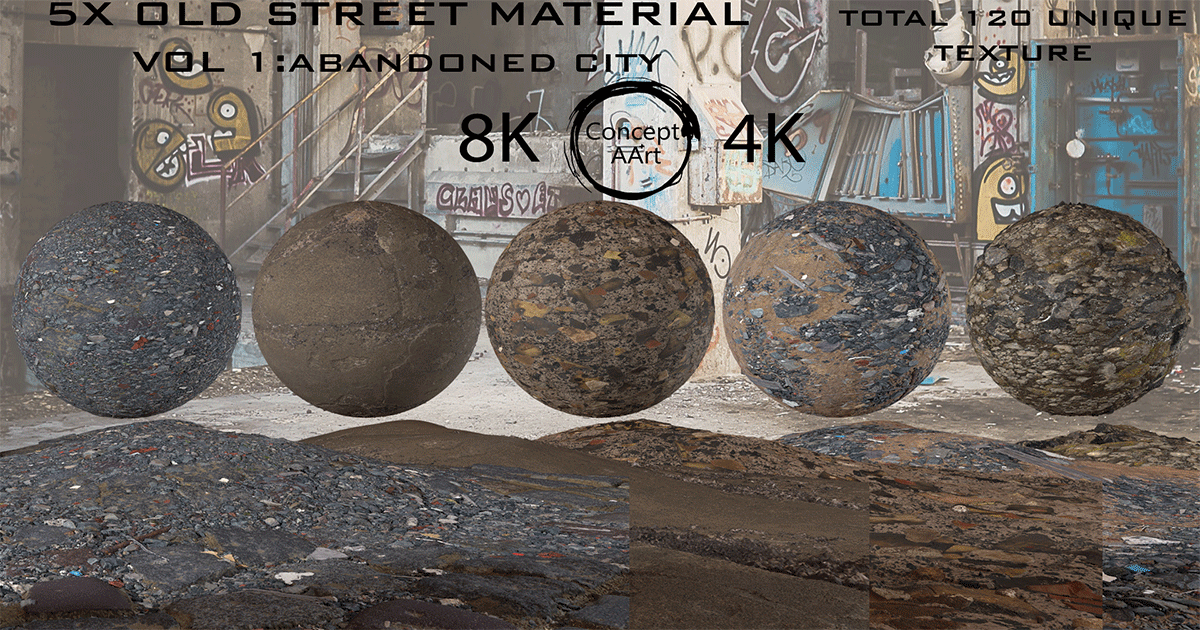 OLD STREET VOL1:ABANDONED CITY | 2D Textures & Materials | Unity Asset ...