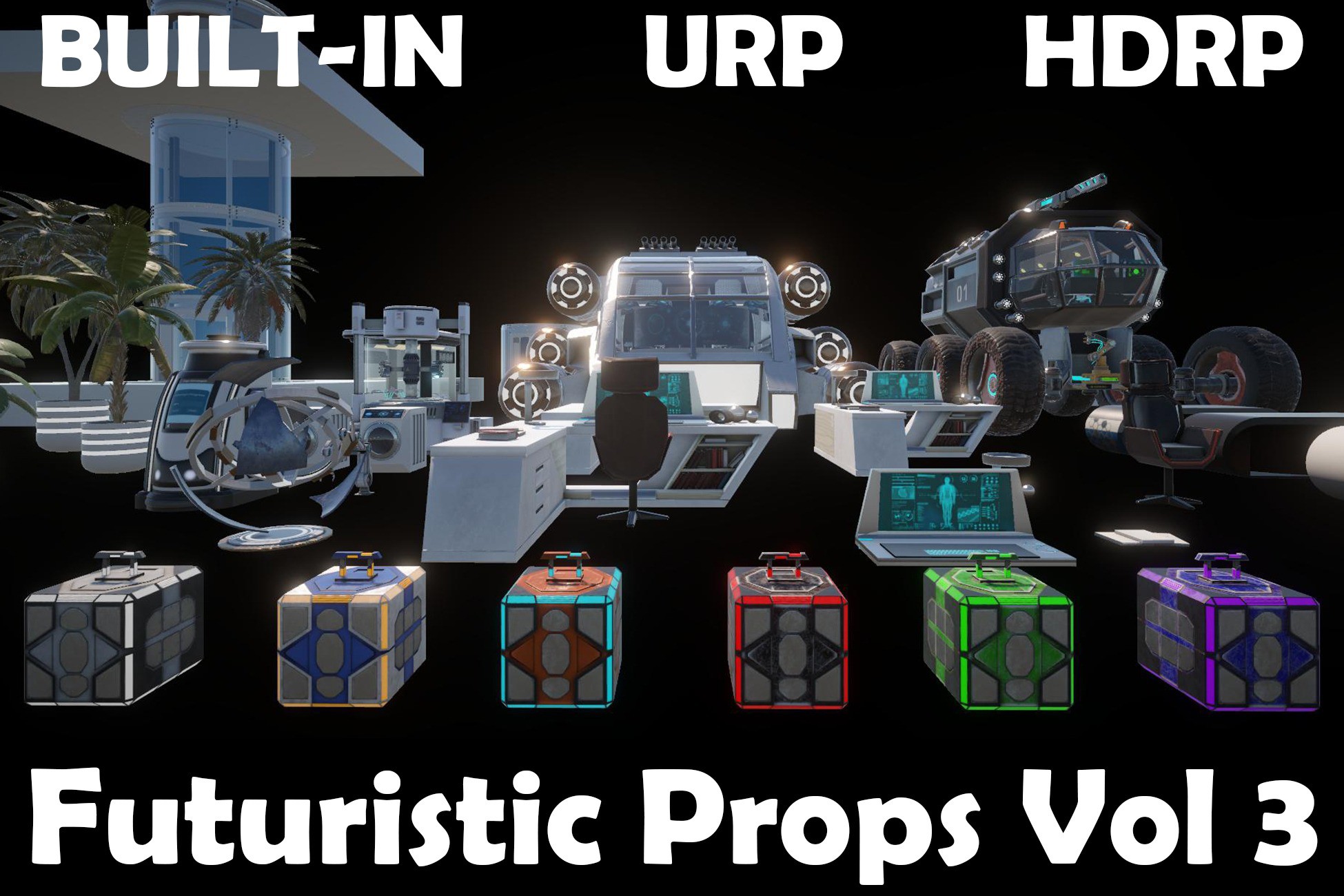 Ultimate Futuristic Props Bundle Pack Scifi - Volume 3 | 3D 소품 | Unity ...