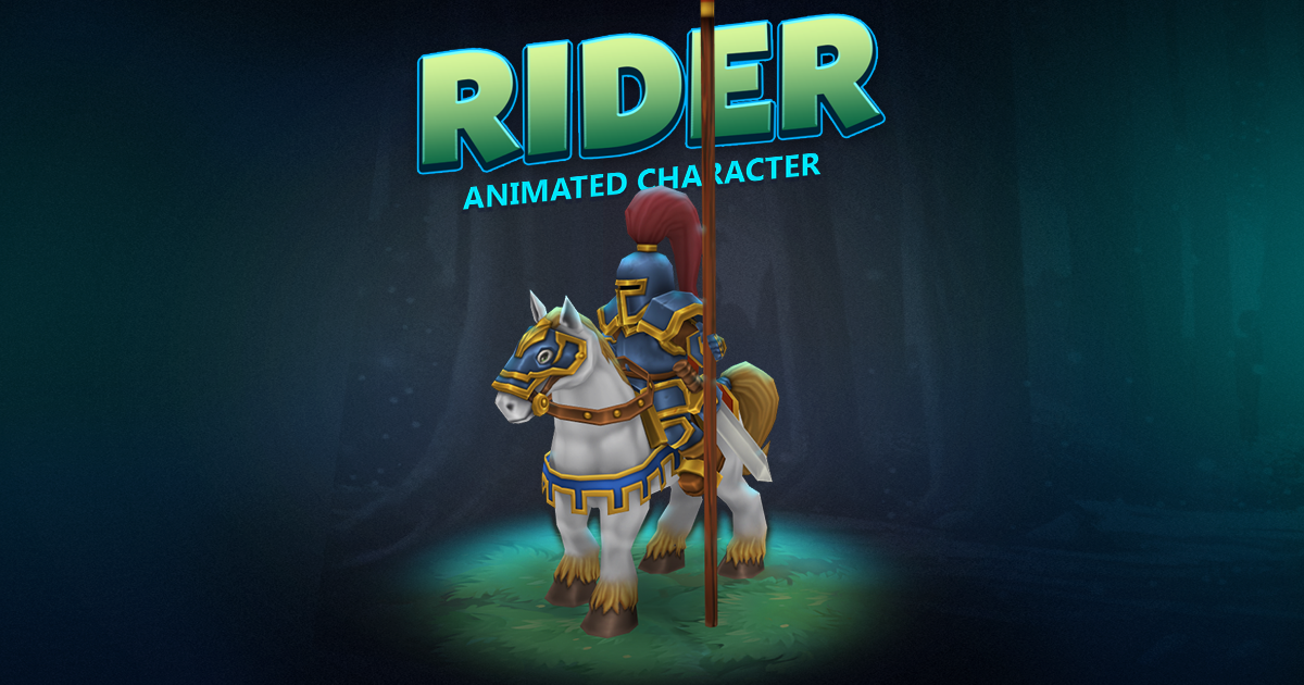 Rider knight animated character | 3D Characters | Unity Asset Store