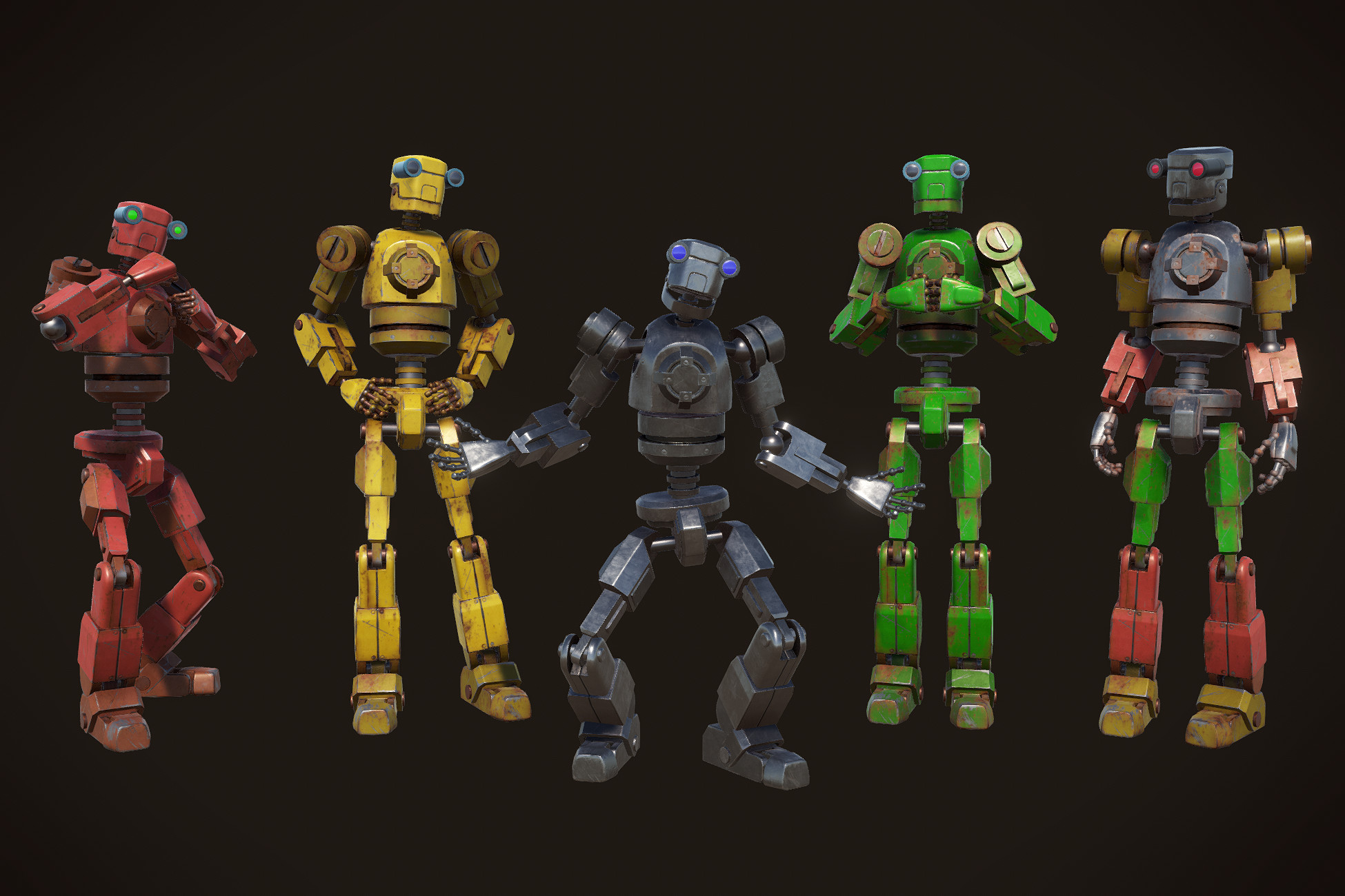 Iron Robot C – Character | 3D 캐릭터 | Unity Asset Store