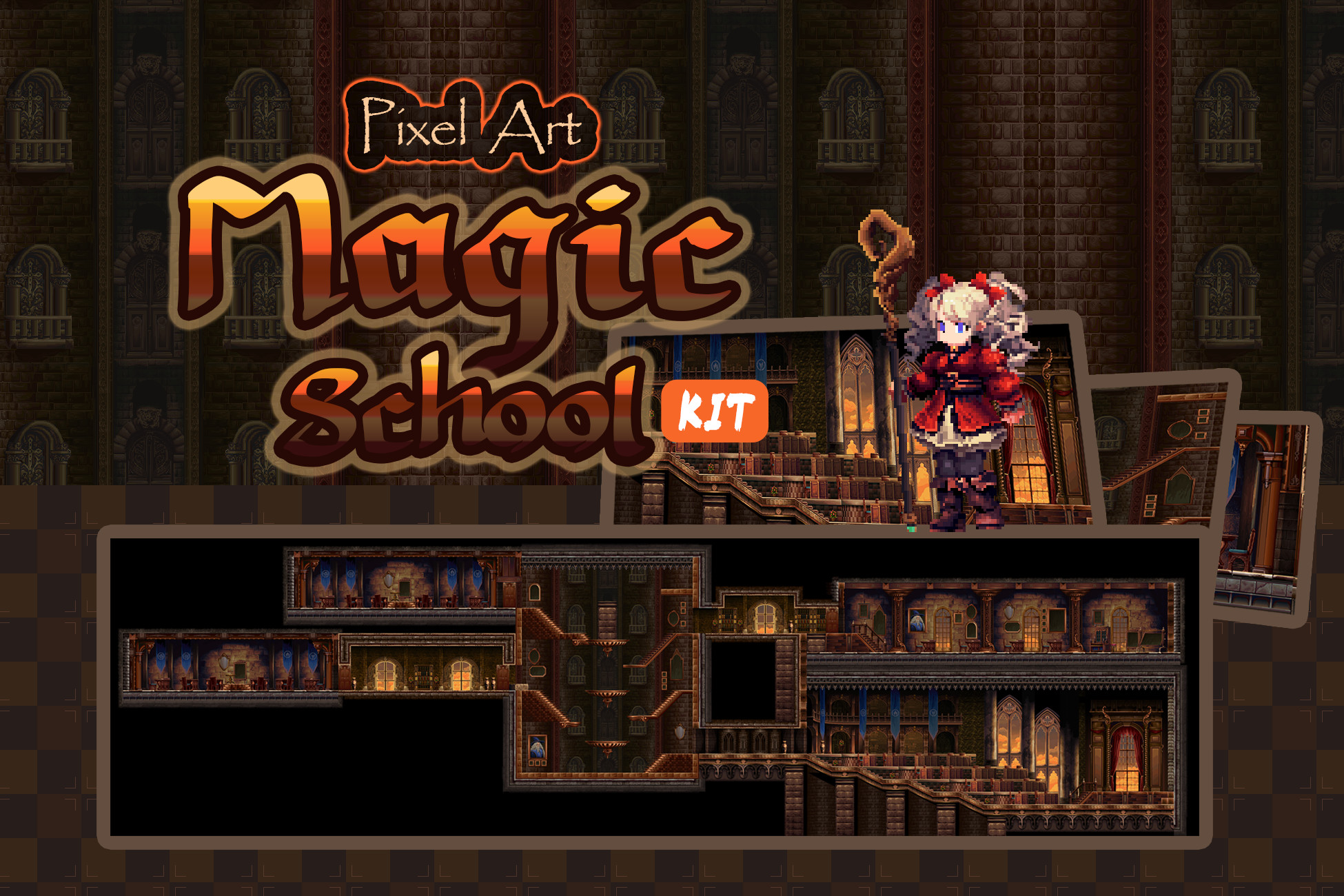 Pixel Art Magic School Kit | 2D Environments | Unity Asset Store