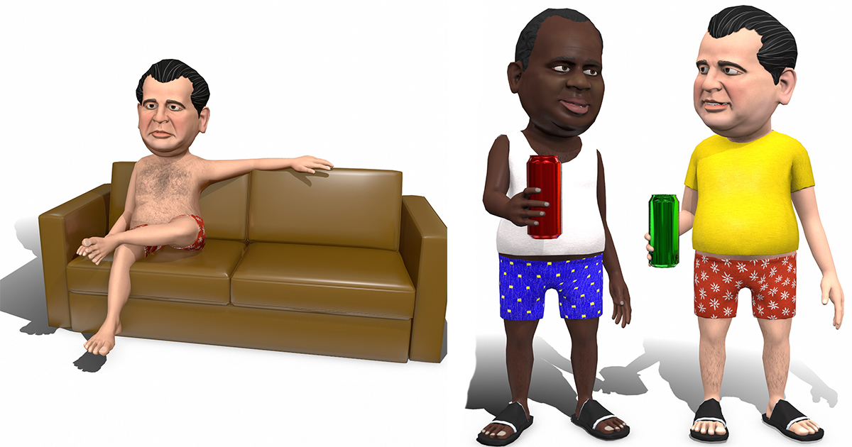 Regular middle age 3D cartoon stylized man pack | 3D Humanoids | Unity ...