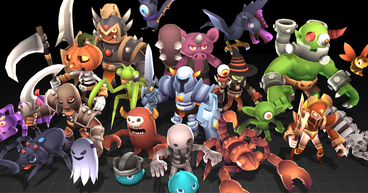 MS - Monster Mega Pack 4 | 3D Creatures | Unity Asset Store