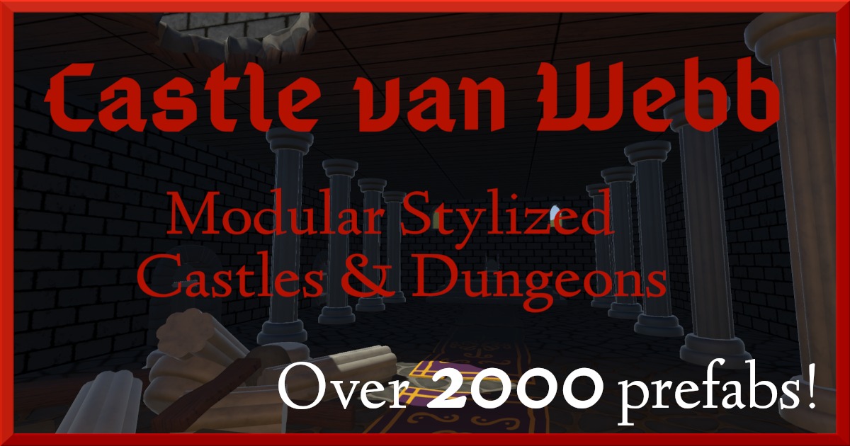 Castle van Webb: Modular Stylized Castles and Dungeons | 3D Dungeons ...