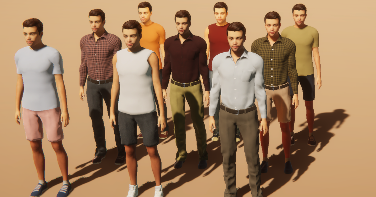 o3n John Modern Clothing Pack (HDRP) | 3D Humanoids | Unity Asset Store