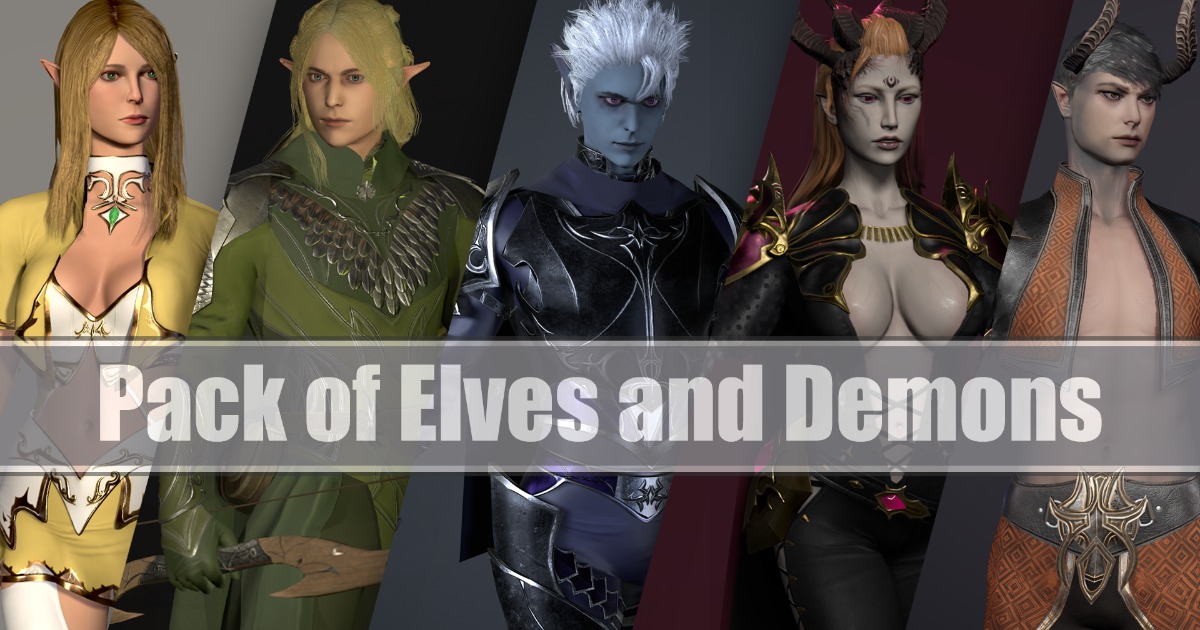 Elves and Demons Pack Collection | Characters | Unity Asset Store