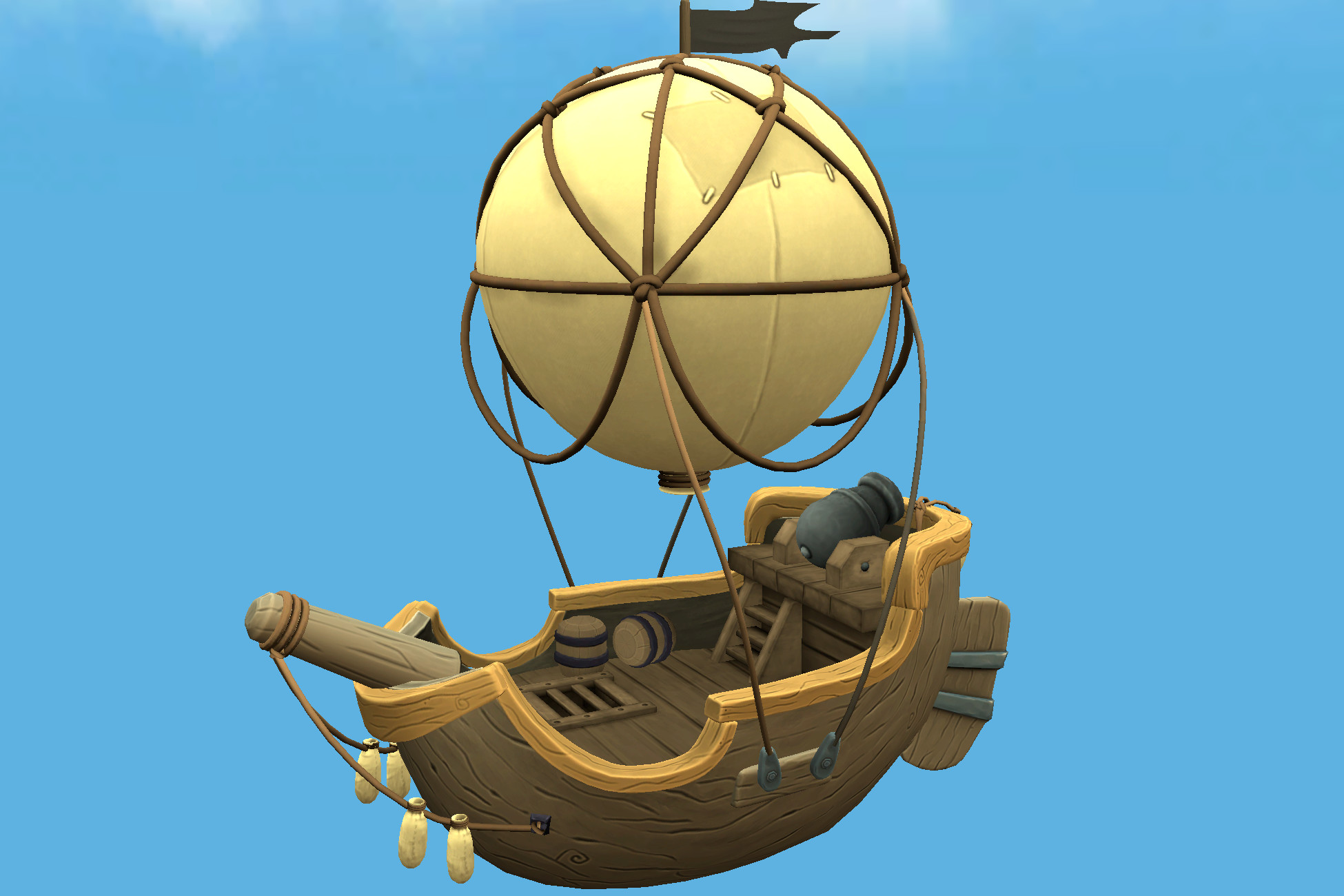 Balloon Boat Dark | 3D Air | Unity Asset Store