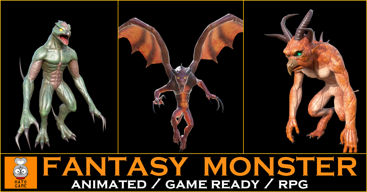 01_Monster Bundle 07 | 3D Characters | Unity Asset Store