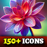 Epic Fantasy RPG Icons - Plants & Herbs