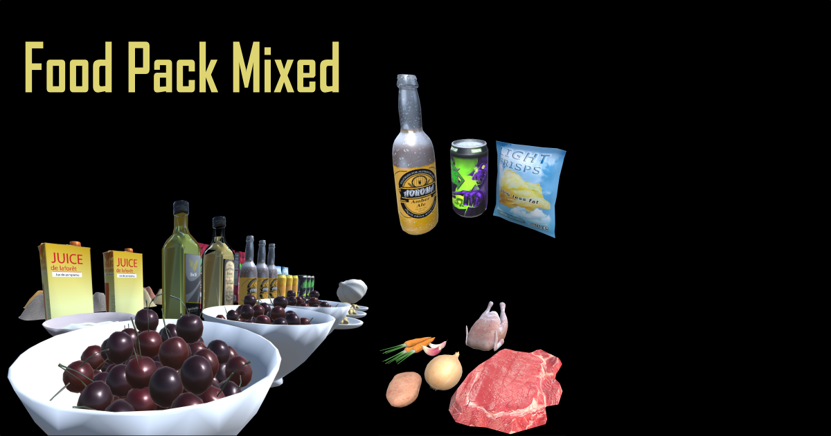 Food Pack Mixed | 3D Food | Unity Asset Store