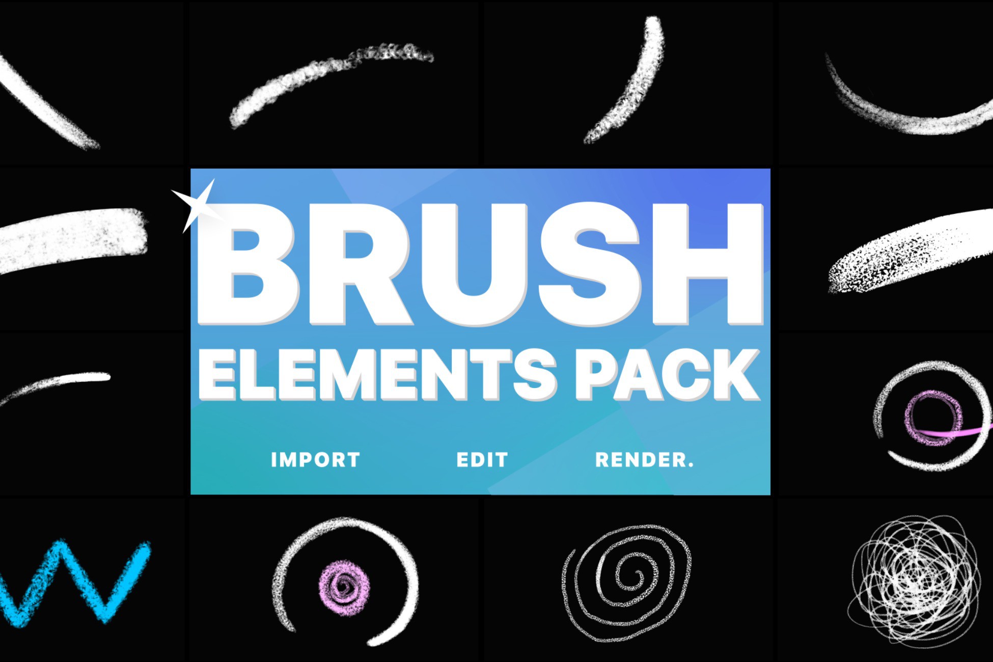Brush Elements (13.03) | 2D Textures & Materials | Unity Asset Store
