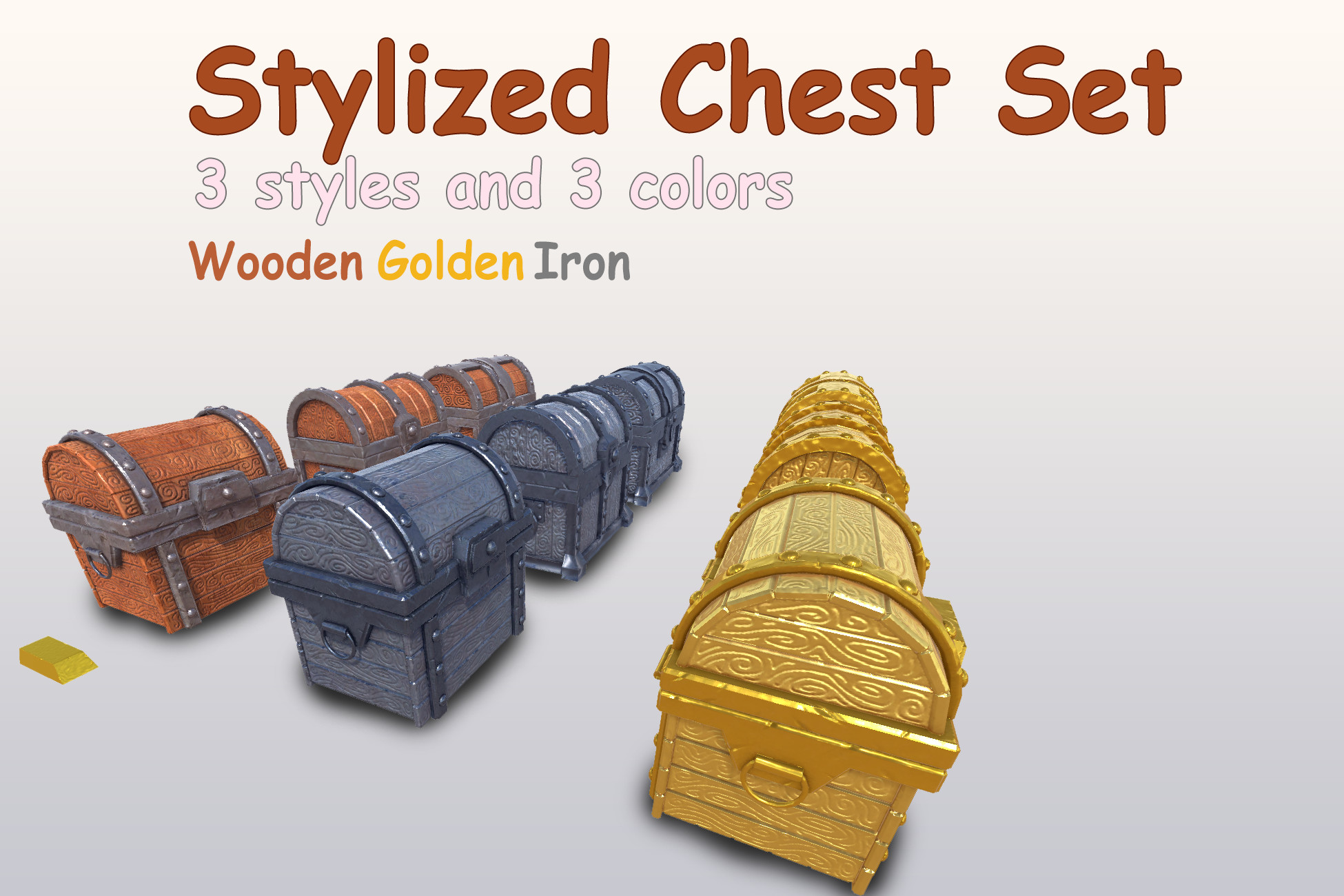 Stylized Chest Set | 3D Props | Unity Asset Store
