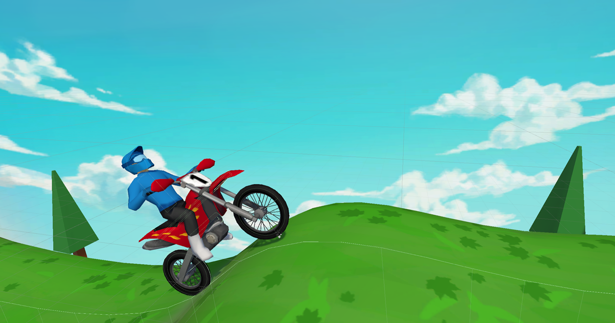 2.5D bike racing & character template with ragdoll physics | 3D Land ...
