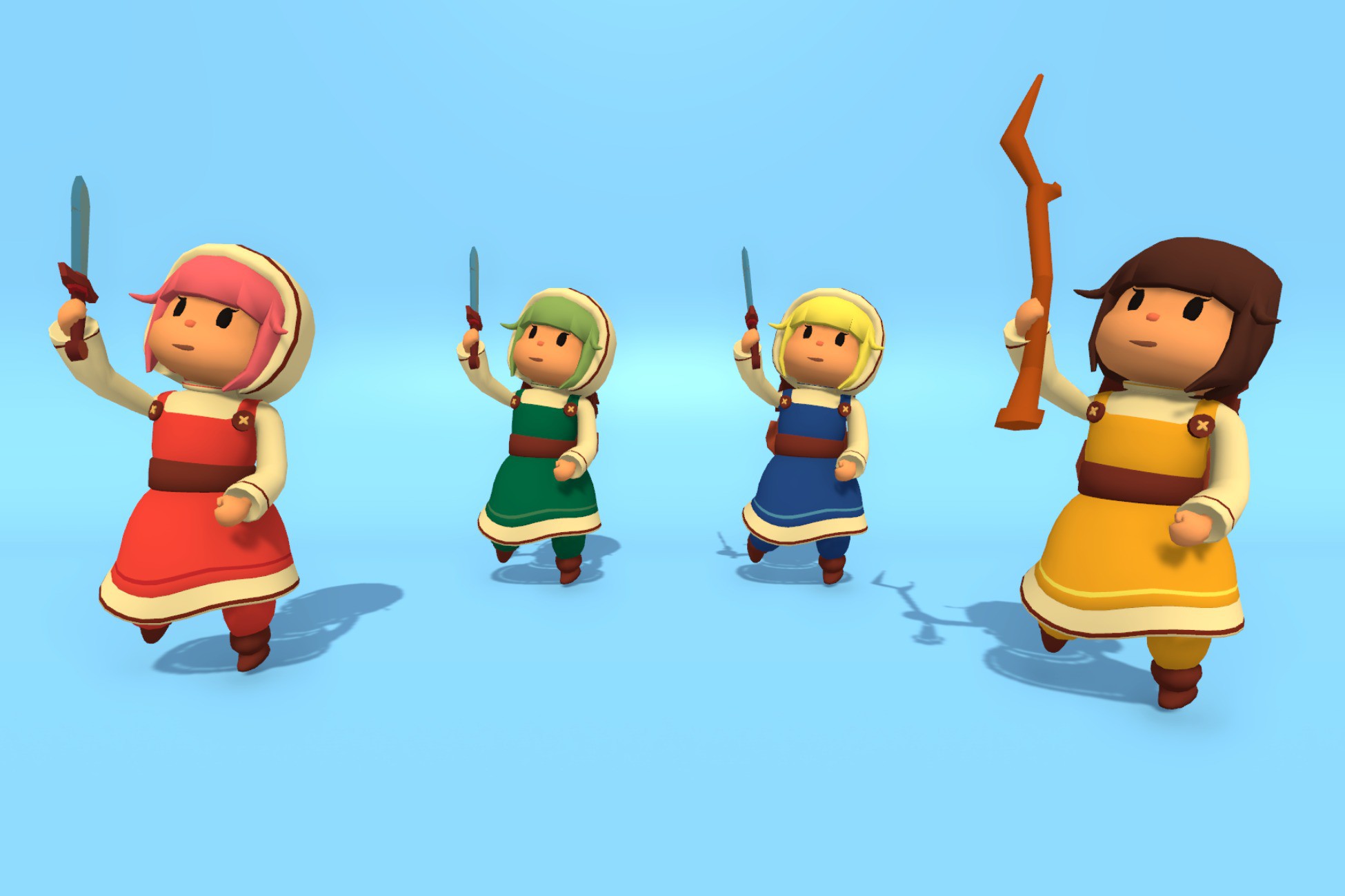 Cute Hero Girl | Characters | Unity Asset Store