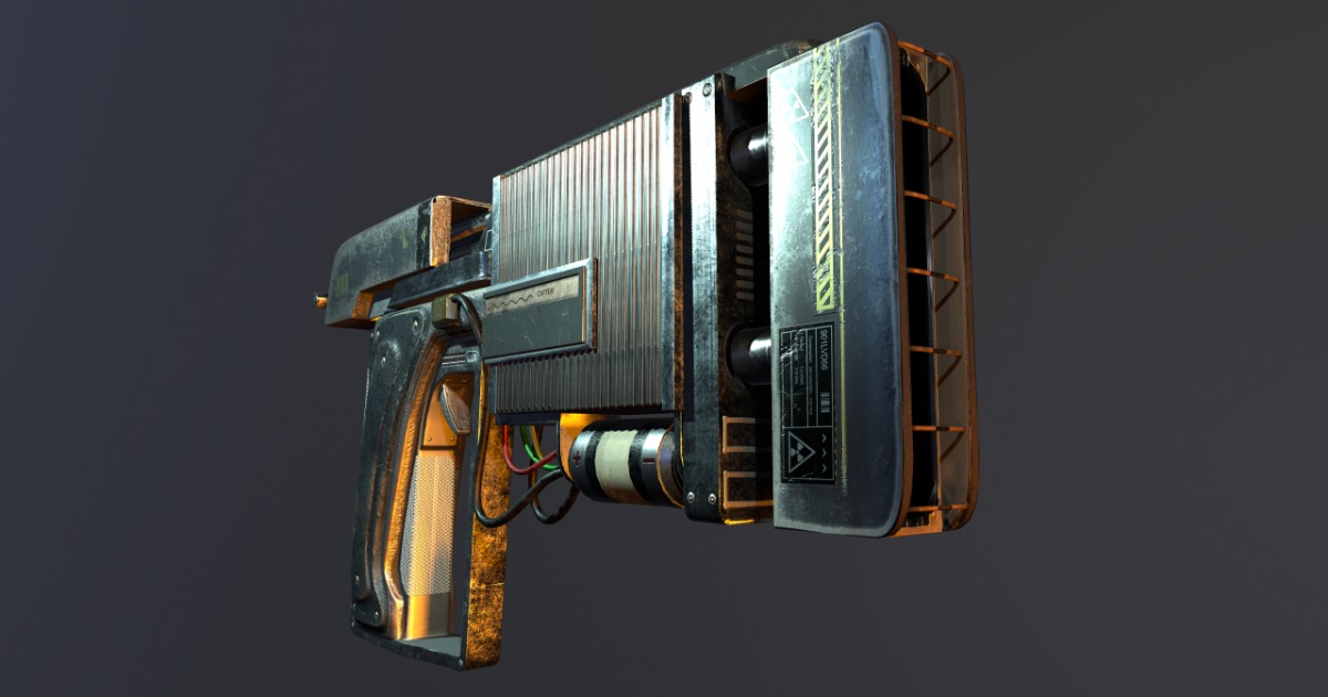 Sci-Fi Energy Pistol | 3D Weapons | Unity Asset Store