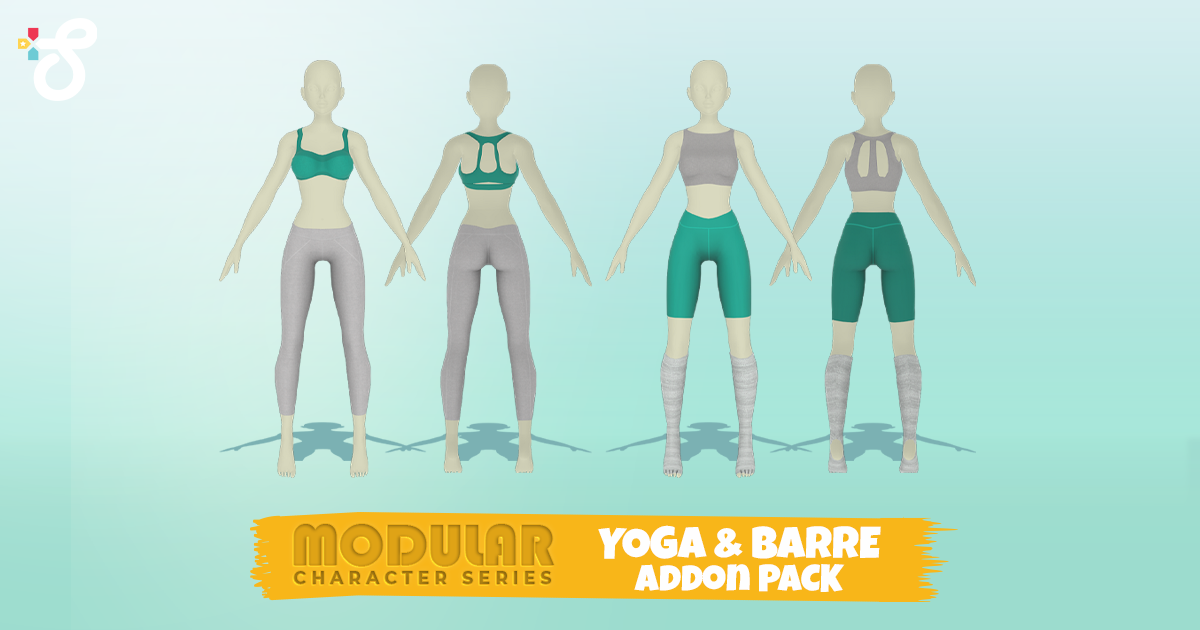 Modular Addon: Stylized Female Yoga & Barre | 3D Humanoids | Unity ...