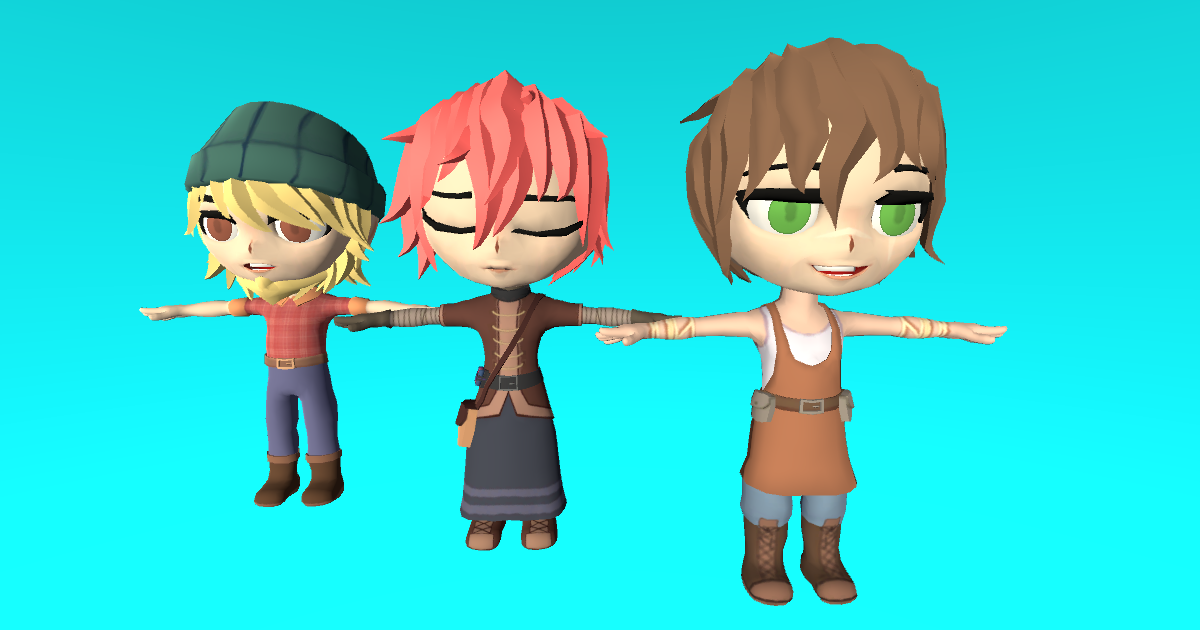 Chibi Fantasy Models | Pack 1 | Characters | Unity Asset Store