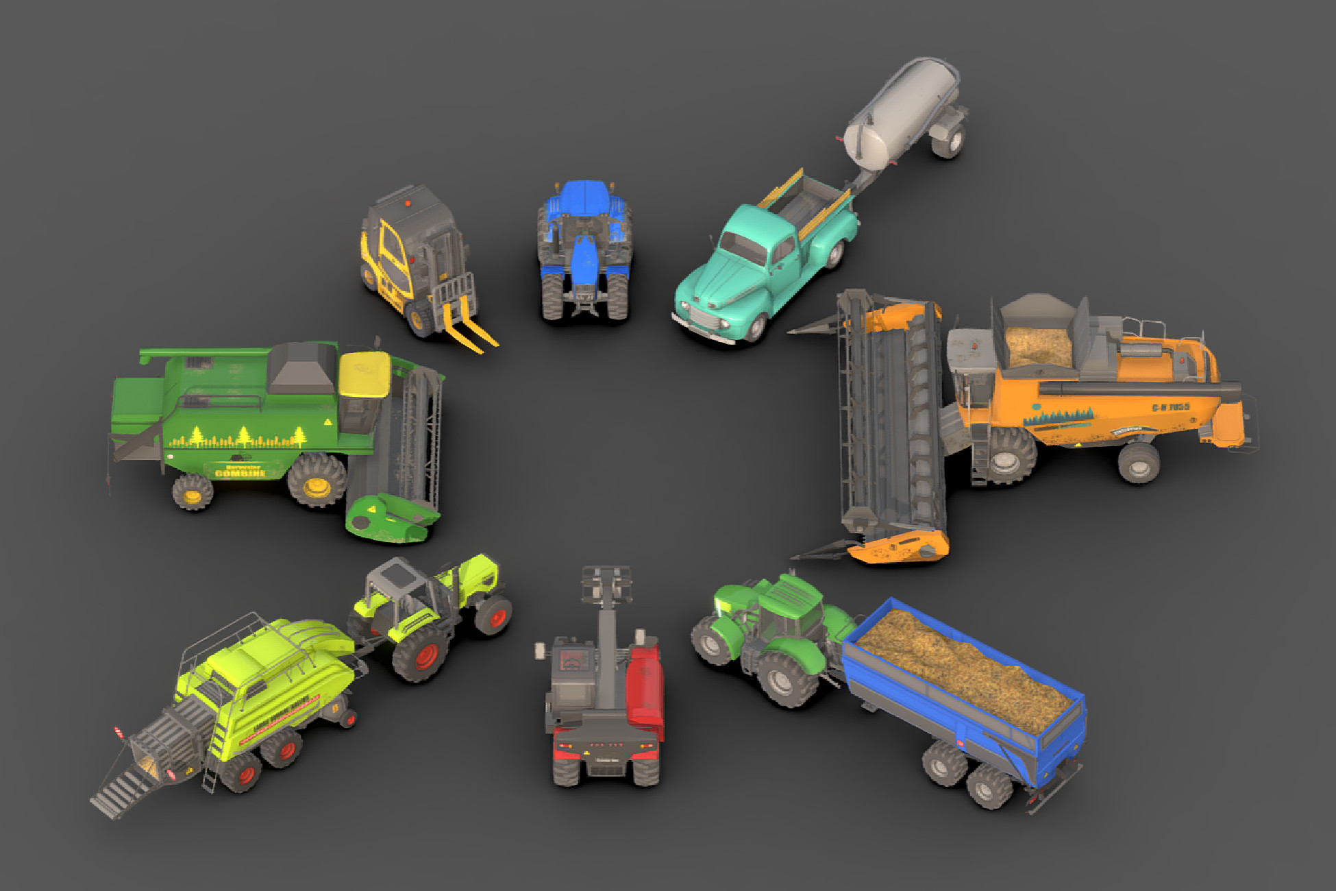 3D model Farm Vehicle Pack 1 | 3D Land | Unity Asset Store