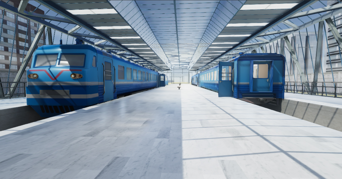 Train Station 01 | 3D Industrial | Unity Asset Store