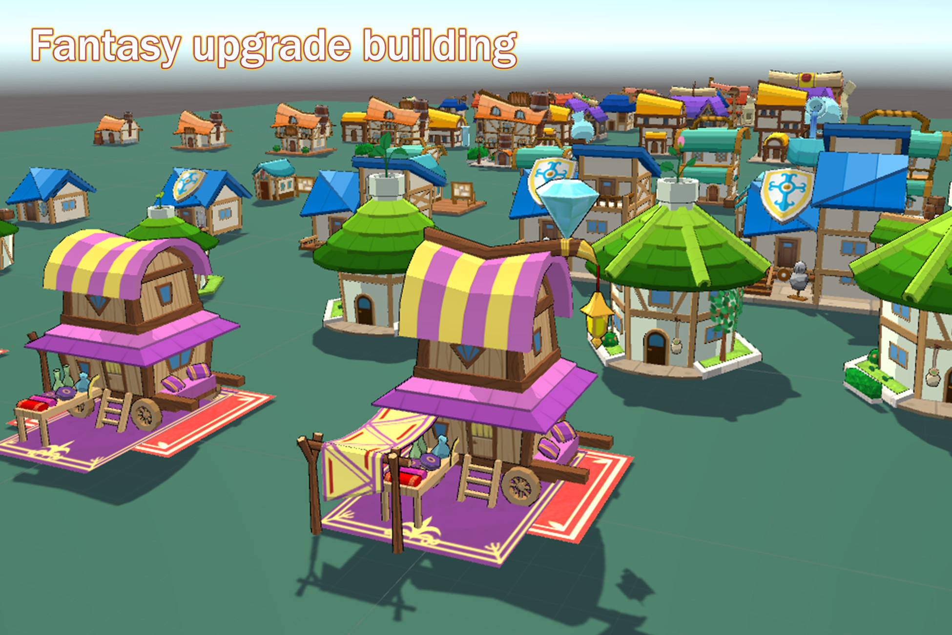 Fantasy upgrade building | 3D Fantasy | Unity Asset Store