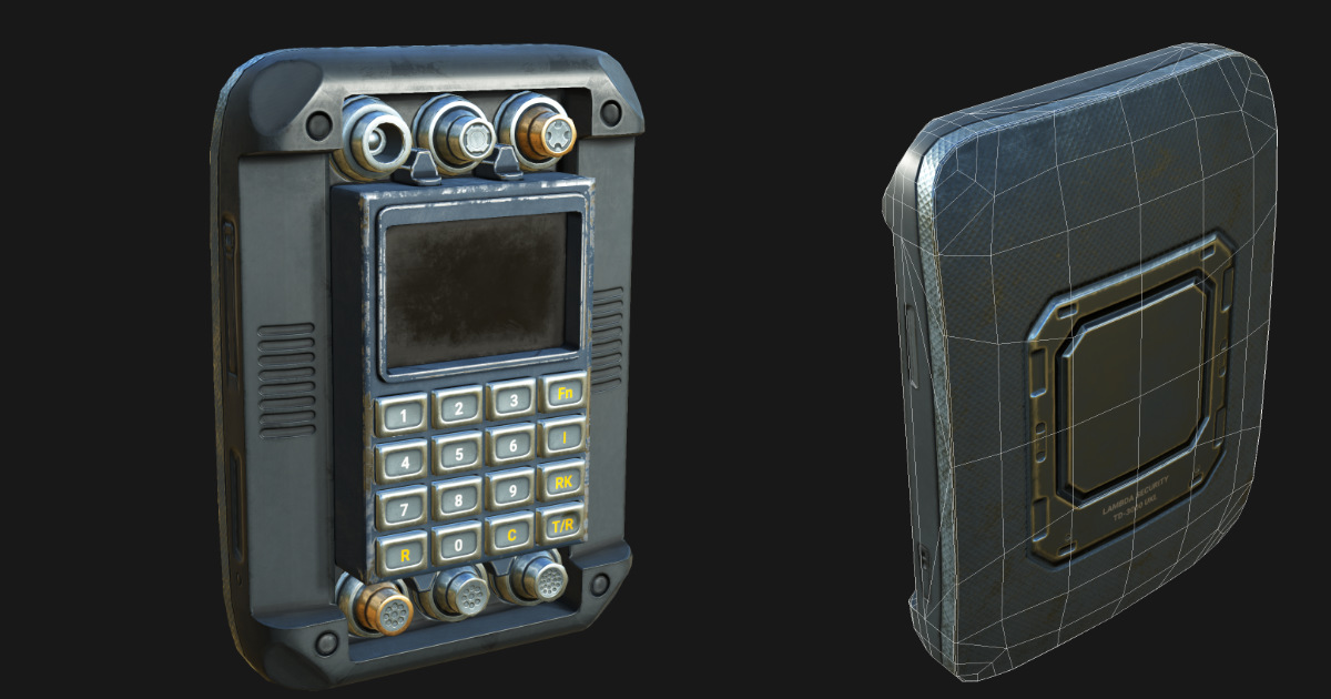 Military Scrambler Device (Decryptor Cipher) low-poly PBR | 3D 电子产品 ...