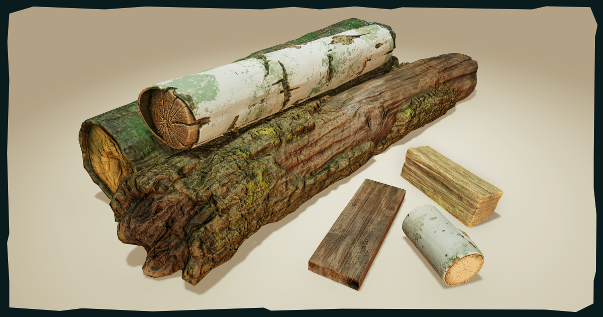 Wild Harvest: Log Salvage | 3D Props | Unity Asset Store