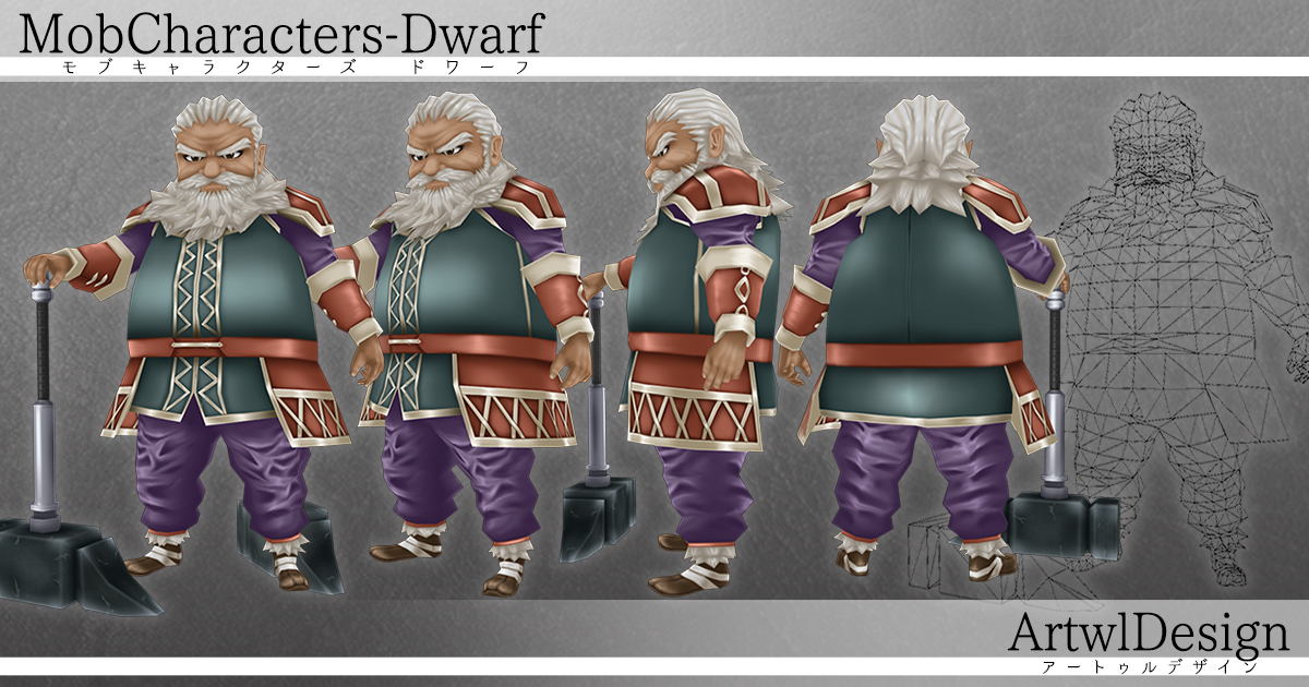 MobCharacters-Dwarf | Characters | Unity Asset Store