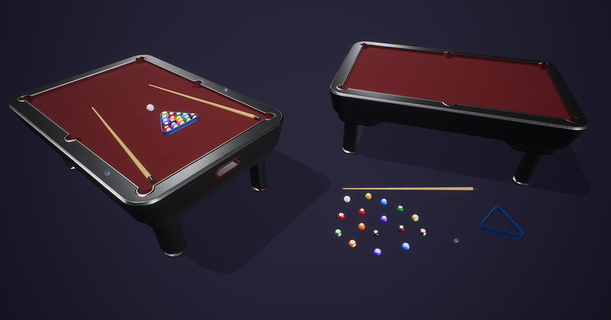 Classic Billiards Table | 3D Props | Unity Asset Store