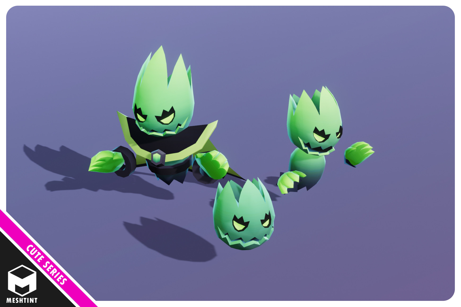 Soul Haunt Mage Evolution Pack Cute Series | 3D Creatures | Unity Asset ...