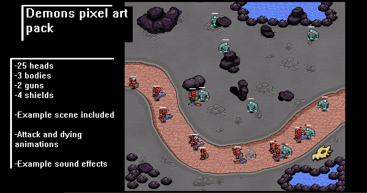 Demons pixel art pack | 2D Characters | Unity Asset Store