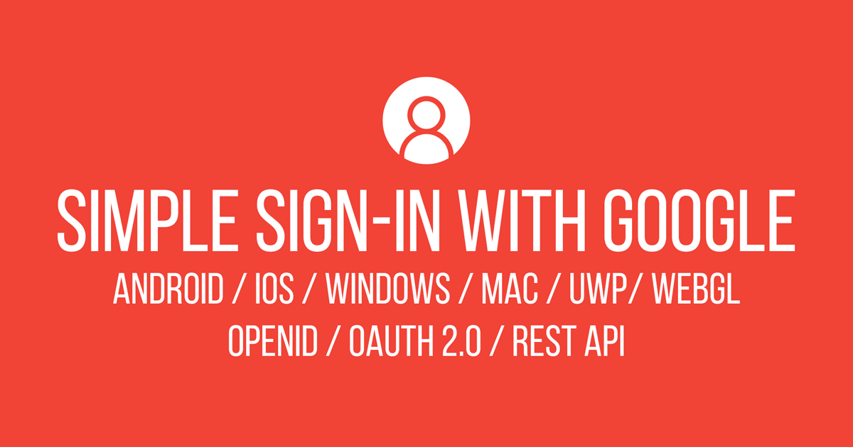Simple Sign-In with Google | Integration | Unity Asset Store