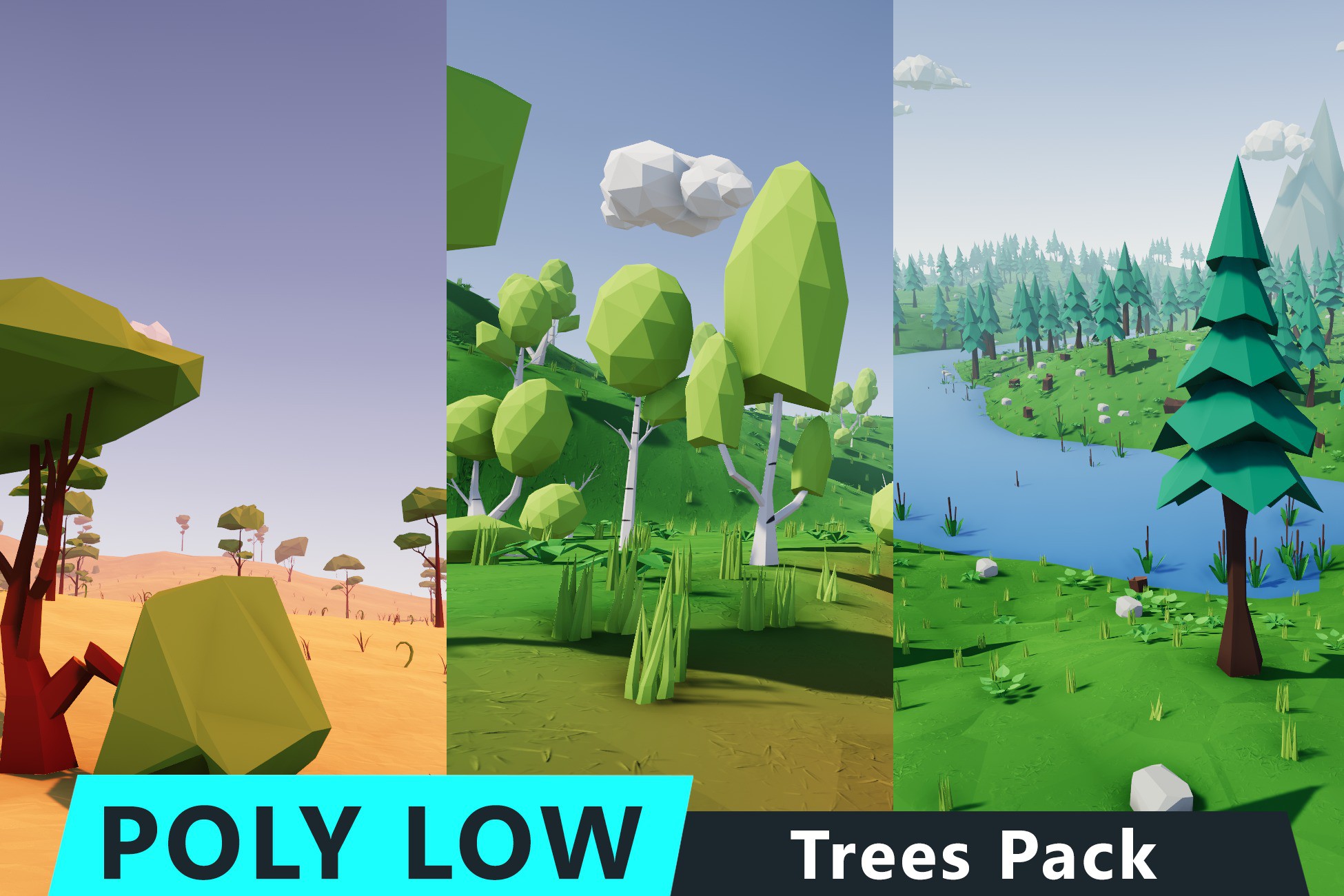 Poly_Low: Low Poly Trees Pack | 3D Trees | Unity Asset Store