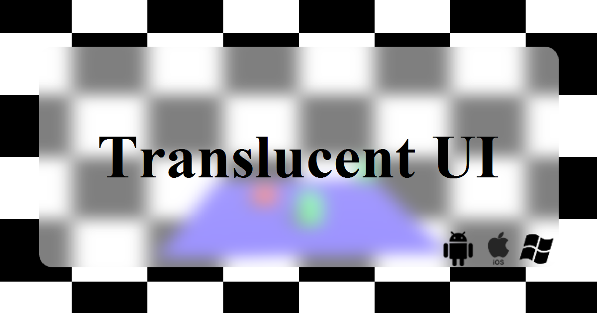 Translucent UI | GUI Tools | Unity Asset Store