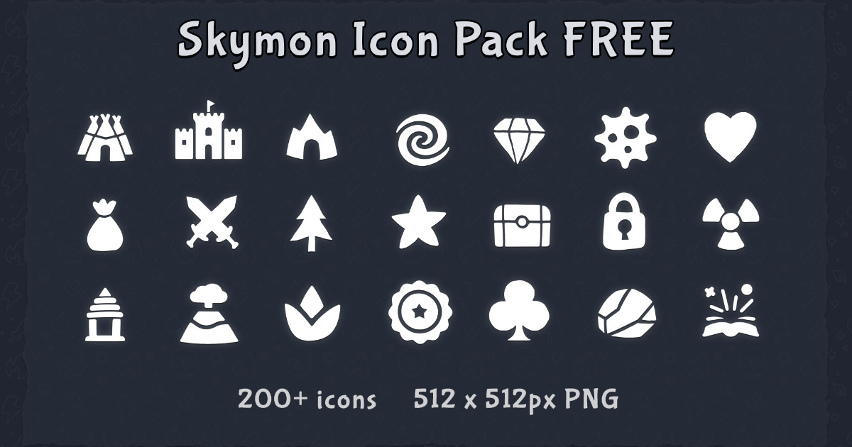 Skymon Icon Pack Free | 2D Icons | Unity Asset Store