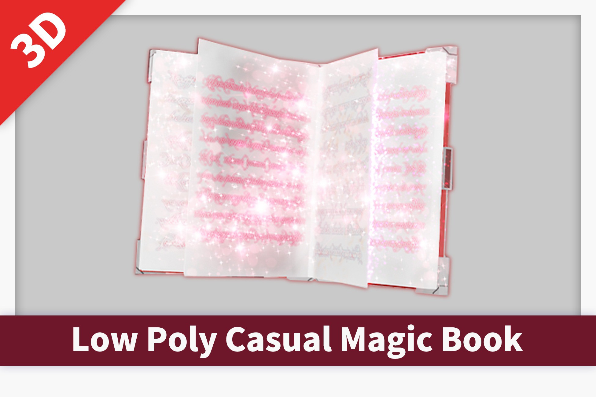 Low Poly Casual Magic Book | 3D Props | Unity Asset Store