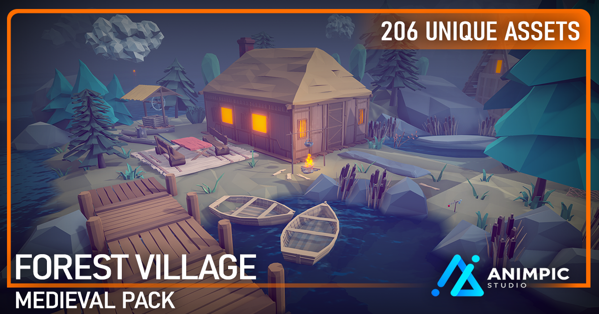 POLY - Forest Village (SRP, URP, HDRP) | 3D Environments | Unity Asset ...
