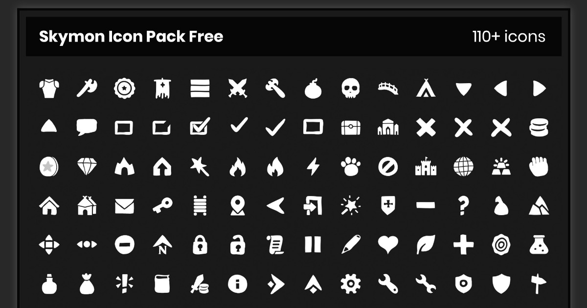 Skymon Icon Pack Free | 2D Icons | Unity Asset Store
