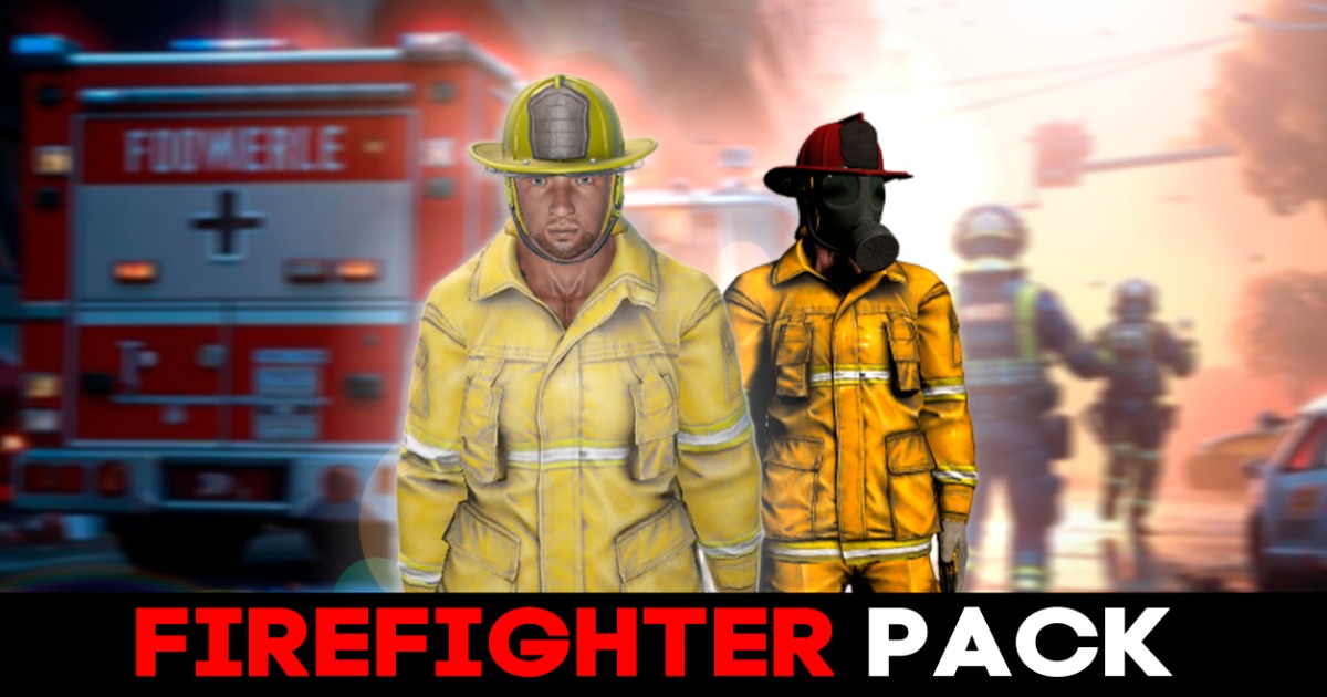 Firefighter Models Pack | 3D Humanoids | Unity Asset Store