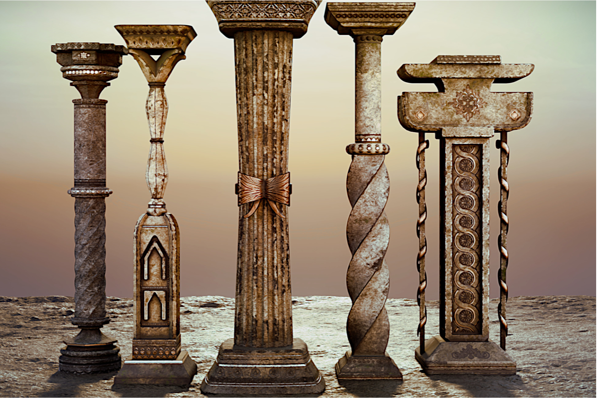Columns Pack 2 | 3D Environments | Unity Asset Store