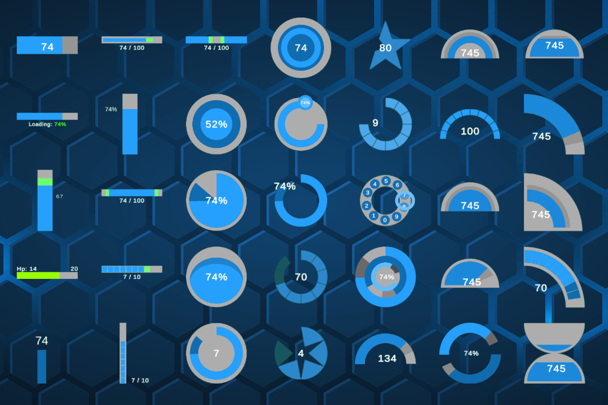 Life Bar Generator - Minimalist theme | GUI Tools | Unity Asset Store