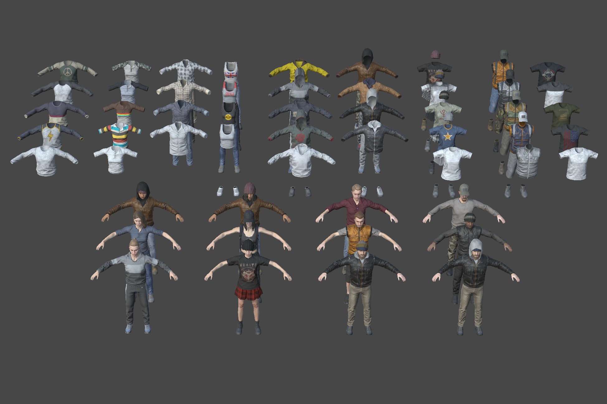 npc_casual_set_01 | 3D Humanoids | Unity Asset Store