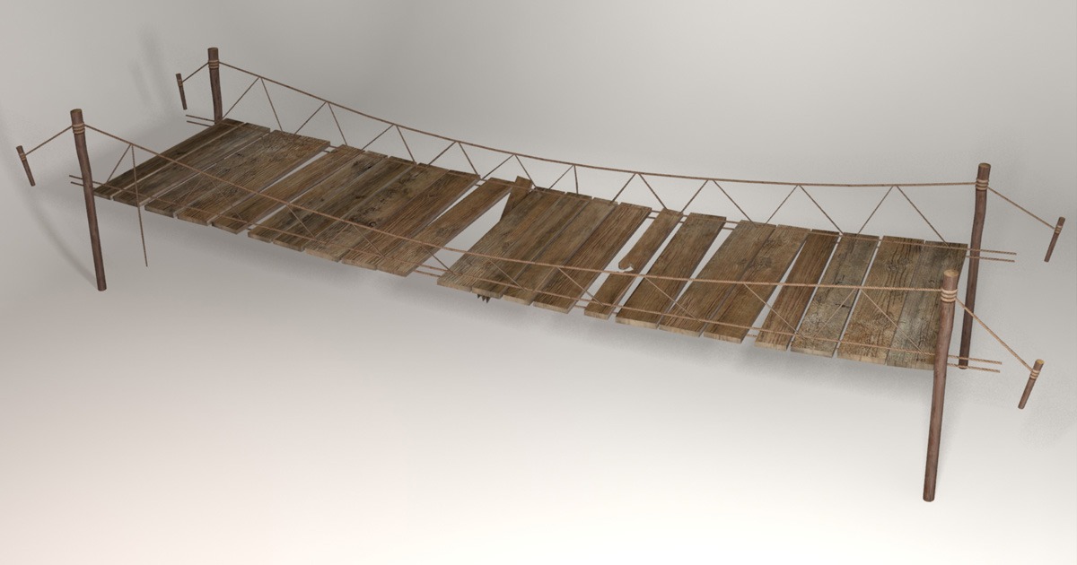 Wooden bridge | 3D Dungeons | Unity Asset Store