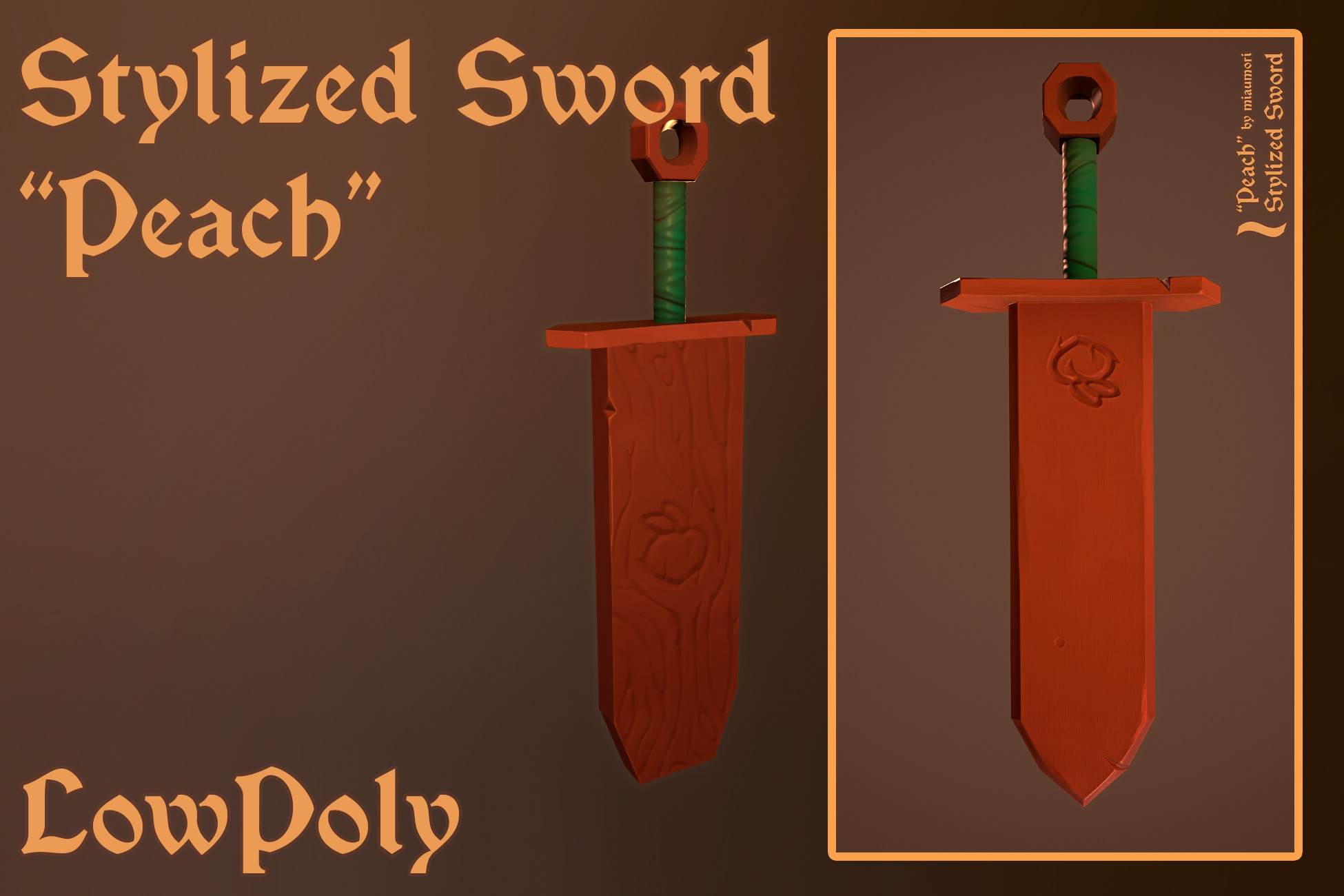 Peach - Stylized Sword | 3D Weapons | Unity Asset Store