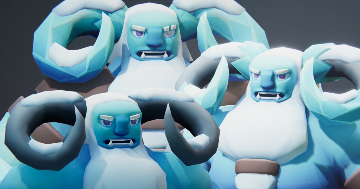 Ice Faun Family - Character + Animations | 3D Creatures | Unity Asset Store