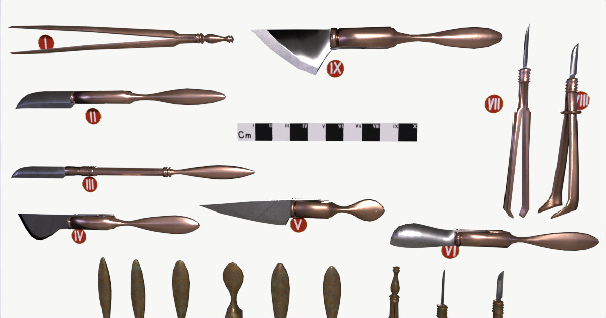 Roman medical instruments I | 3D 工具 | Unity Asset Store