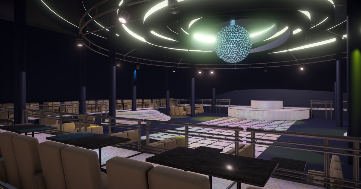 Big night club - interior and props | 3D Interior | Unity Asset Store